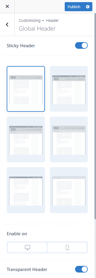 Header Settings - WP Travel Engine Documentation