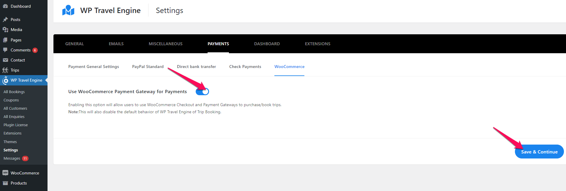 WooCommerce Payment Gateway - WP Travel Engine Documentation