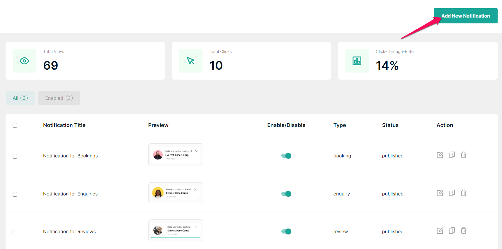 Social Proof - WP Travel Engine Documentation