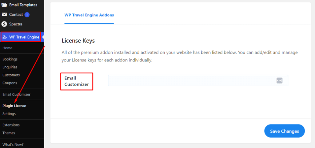 Email Customizer - WP Travel Engine Documentation