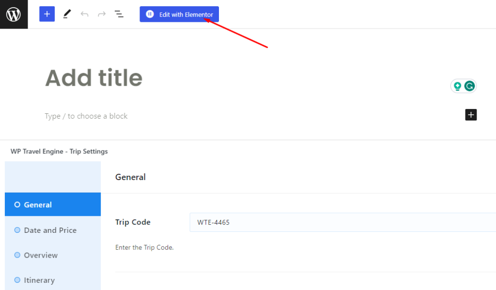 Elementor Widgets - WP Travel Engine Documentation
