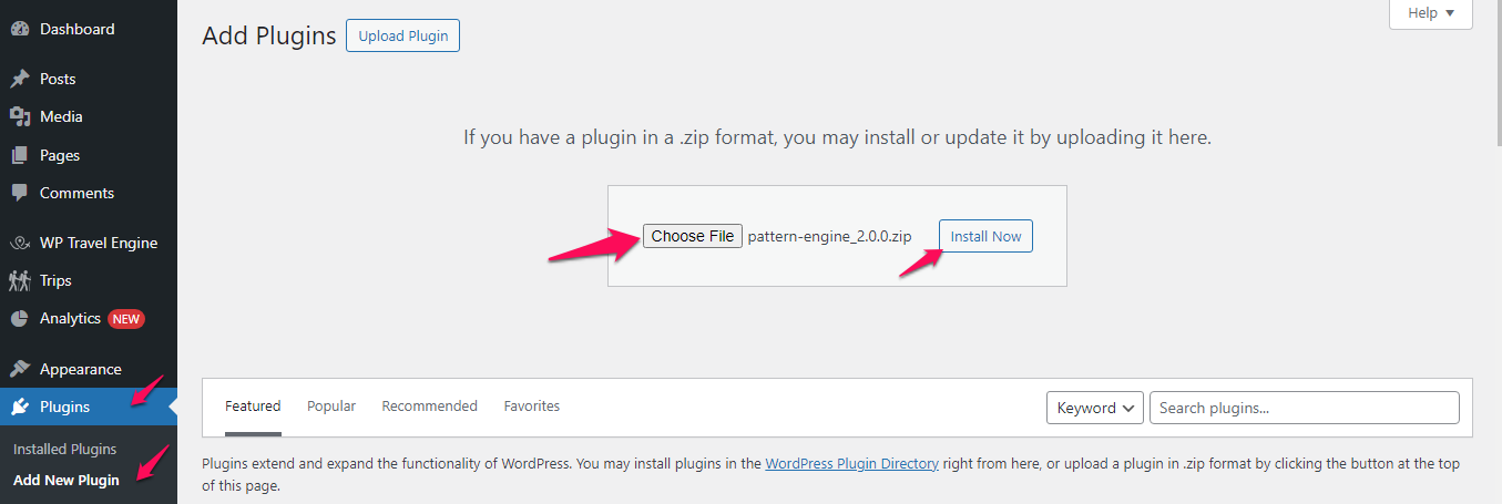 Pattern Engine - WP Travel Engine Documentation
