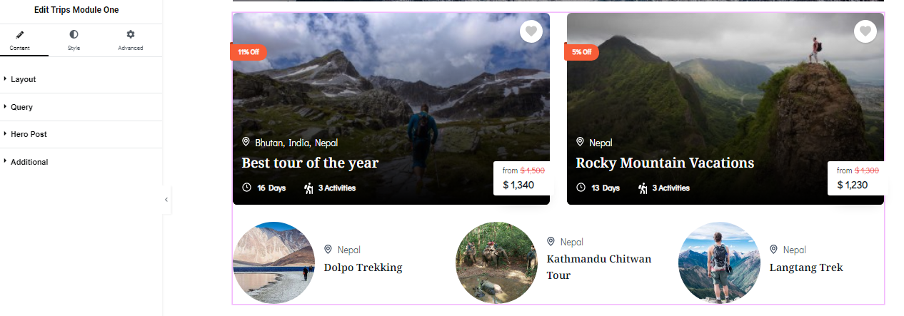 Trips Module One - WP Travel Engine Documentation