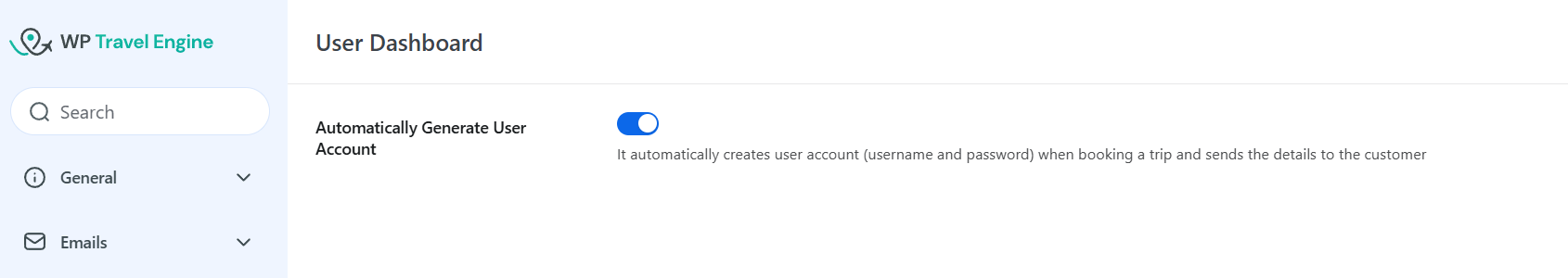 How to configure User Dashboard? - WP Travel Engine Documentation