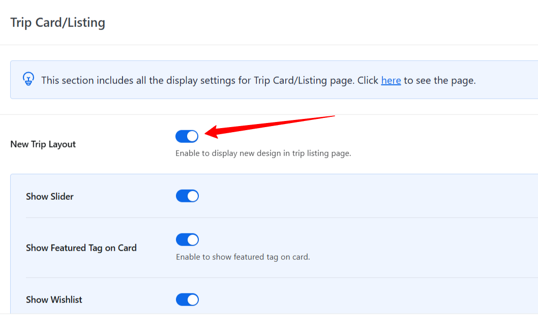 How to configure Trip Card/Listing page settings? - WP Travel Engine ...