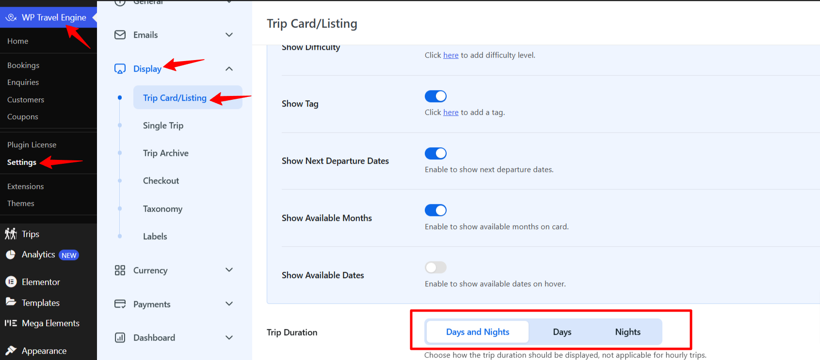 How to display a Trip Duration on the single trip page? - WP Travel ...