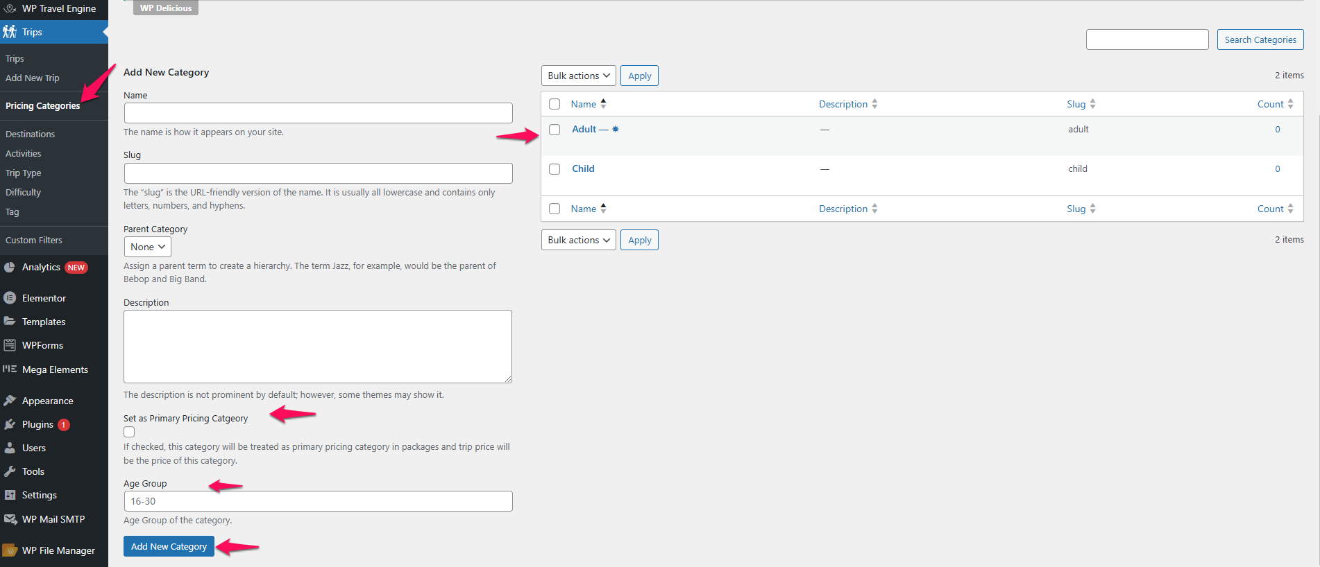 How to add Date and Price Info? - WP Travel Engine Documentation