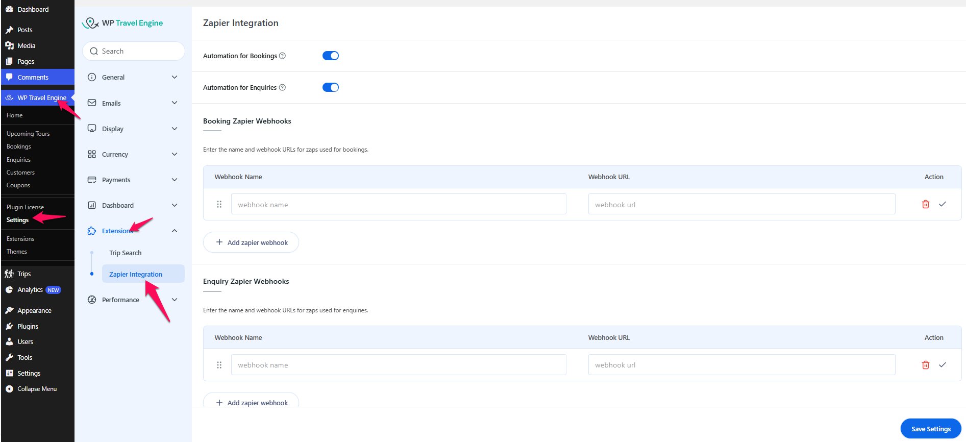 Zapier - WP Travel Engine Documentation
