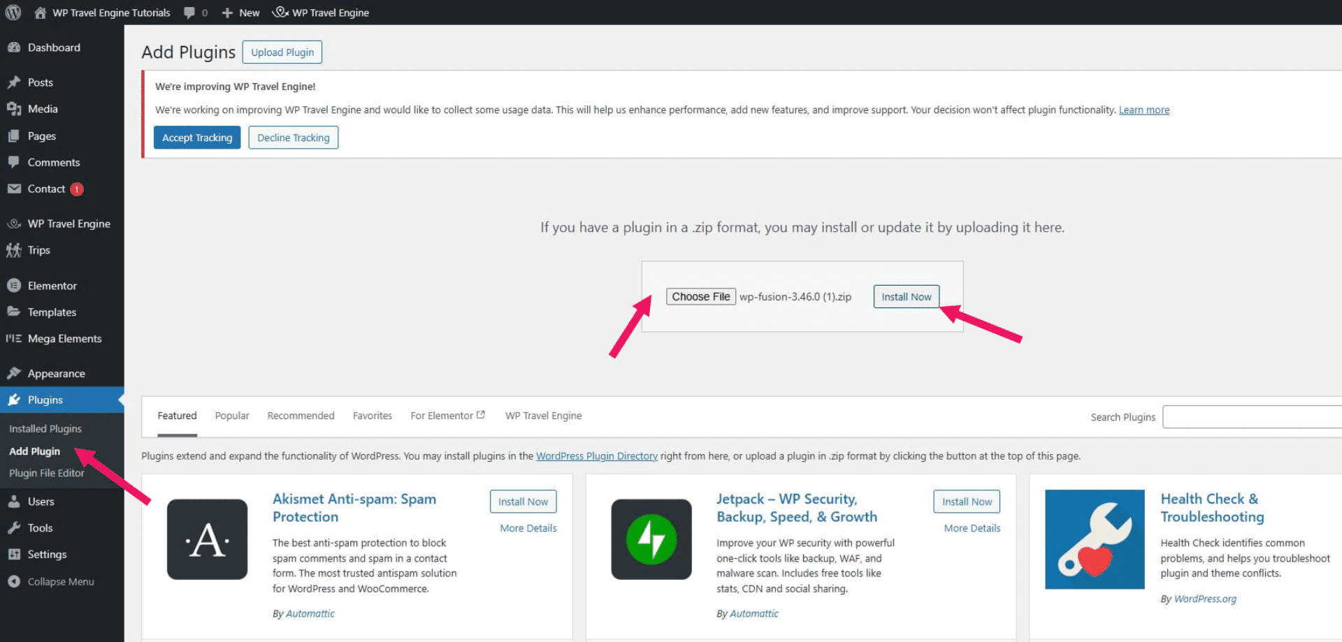 Integrate WP Travel Engine with WP Fusion - WP Travel Engine Documentation