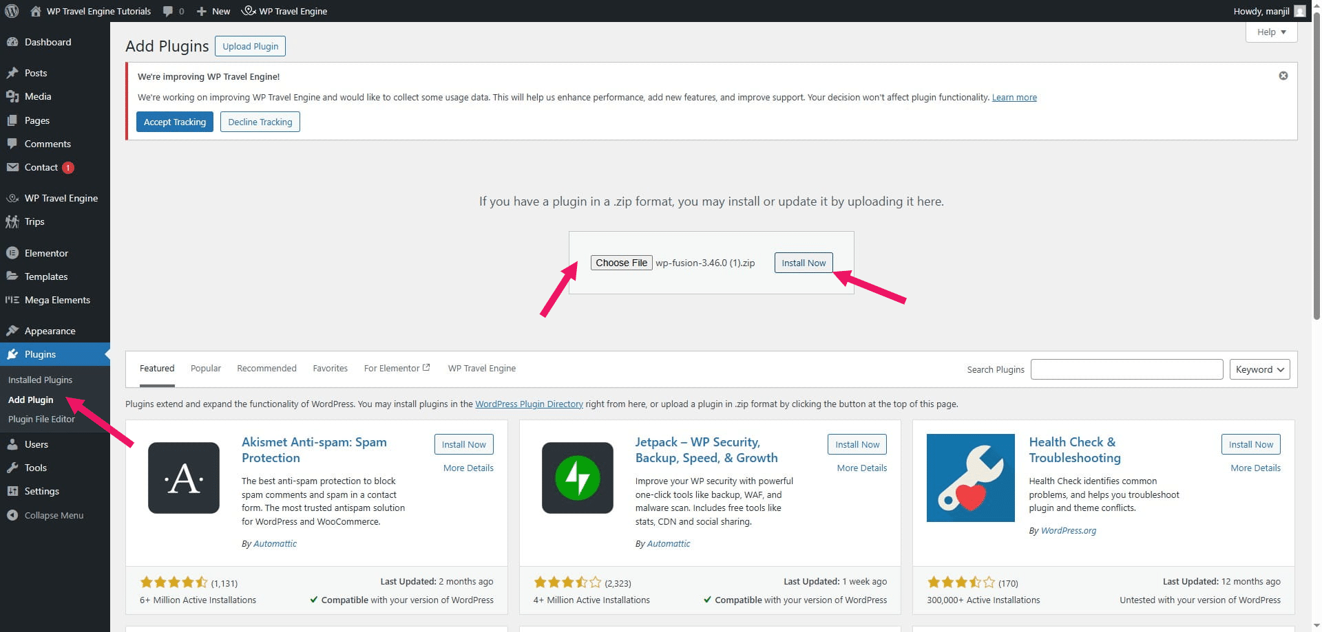 Integrate WP Travel Engine with WP Fusion - WP Travel Engine Documentation