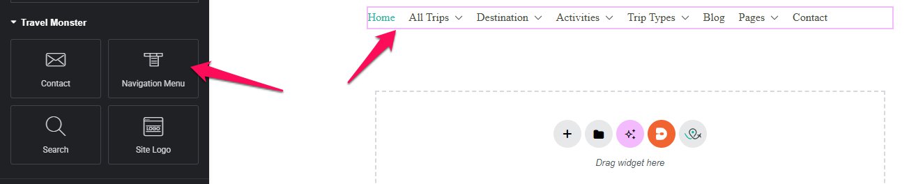 Navigation menu widget - WP Travel Engine Documentation